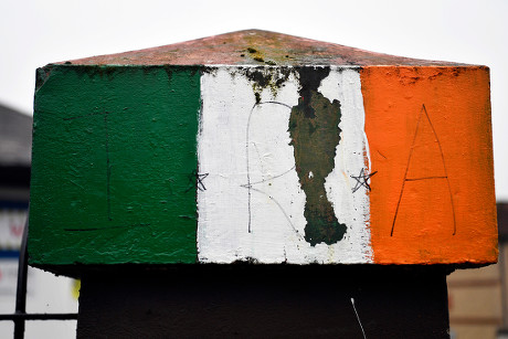 Colours Irish Flag Painted On Wall Editorial Stock Photo - Stock Image ...