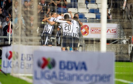 Rayados Players Celebrate Goal Against Cruz Editorial Stock Photo ...