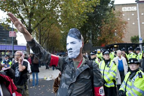 __COUNT__ Unite Against Fascism demonstrate outside BBC TV Centre ...