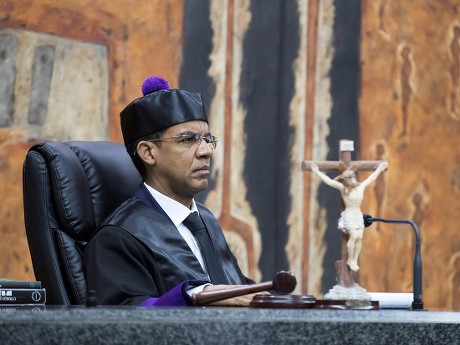 Dominican Judge Francisco Ortega During Odebrecht Editorial Stock Photo ...