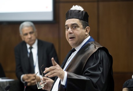 Dominican Judge Francisco Ortega During Odebrecht Editorial Stock Photo ...