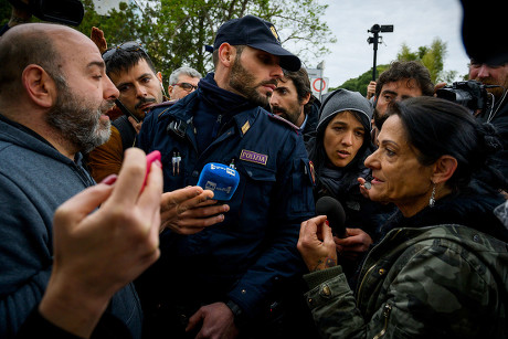 __COUNT__ Protest against gypsies, Torre Maura, Rome, Italy - 03 Apr ...