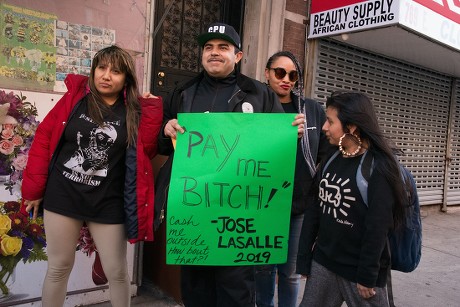 Copwatch activists protest against police corruption, New York, USA ...