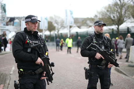 Armed Police Outside Aintree Editorial Stock Photo - Stock Image ...