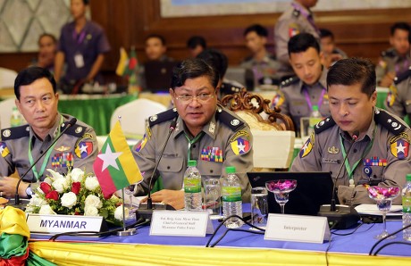 Myanmar Chief Police General Staff Brigadier Editorial Stock Photo ...
