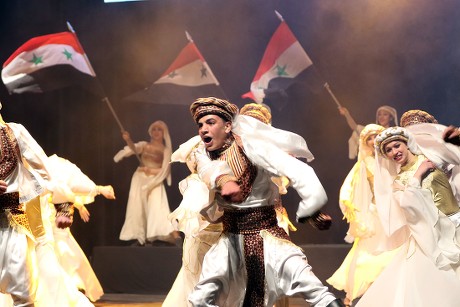 Syrian Folklore Band Performs Opening Damascus Editorial Stock Photo ...