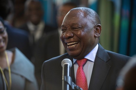 South African President Cyril Ramaphosa Attends Editorial Stock Photo ...