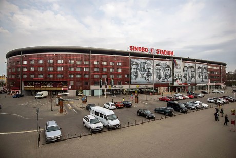Slavia Prague's Sinobo Stadium, Czech Republic - 10 Apr 2019 Stock ...