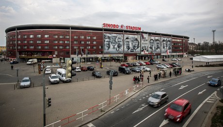 Slavia Prague's Sinobo Stadium, Czech Republic - 10 Apr 2019 Stock ...