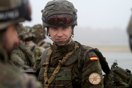 SPANISH SOLDIER EFP BATTLE GROUP LATVIA Editorial Stock Photo - Stock ...