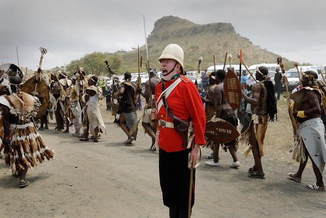 0239 Zulu Warriors Walk Past British Editorial Stock Photo - Stock ...