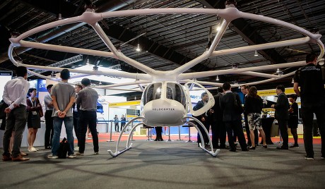 Visitors Stand Around Volocopter 2x Electric Editorial Stock Photo ...