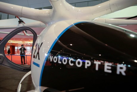 Man Takes Photograph Volocopter 2x Electric Editorial Stock Photo ...