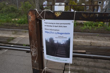 Angerstein Crossing Only Pedestrian Railway Crossing Editorial Stock ...