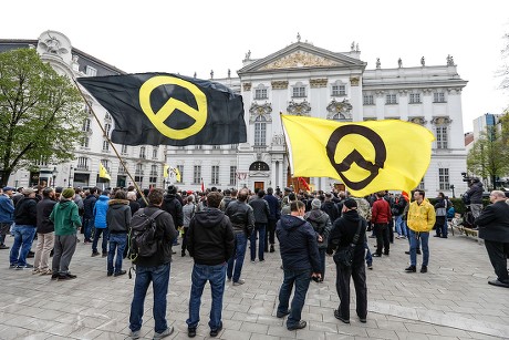 Two Supporters Far Right Identitarian Movement Editorial Stock Photo ...
