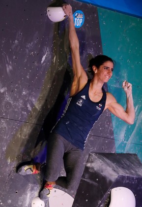 Fanny Gibert France Competes Womens Bouldering Editorial Stock Photo ...