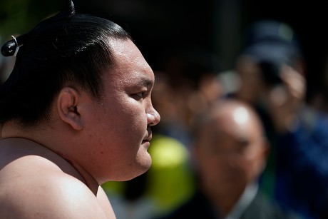 Yokozuna Sumo Grand Champion Hakuho Performs Editorial Stock Photo ...
