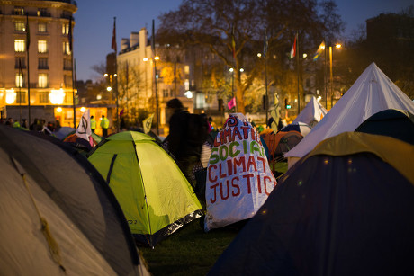 Protesters Erect Tents Marble Arch Editorial Stock Photo - Stock Image ...
