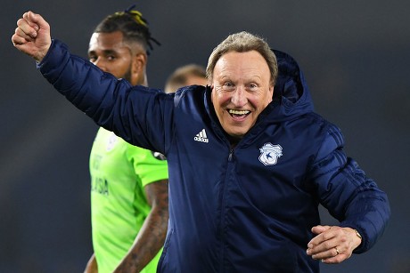 Manager Cardiff City Neil Warnock Celebrates Editorial Stock Photo ...
