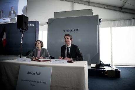 Patrice Caine Ceo Thales Florence Parly Editorial Stock Photo - Stock ...