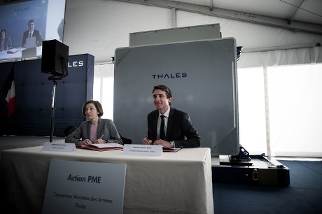 Patrice Caine Ceo Thales Florence Parly Editorial Stock Photo - Stock ...