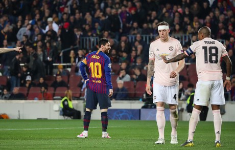 Lionel Messi Barcelona Beats Jesse Lingard Editorial Stock Photo ...