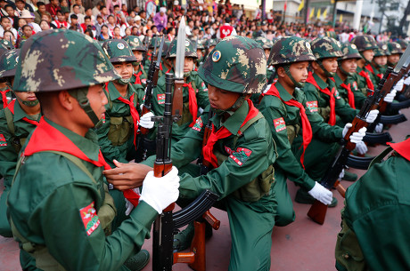 30th anniverary celebration of Wa State in Myanmar, Panghsang - 17 Apr ...
