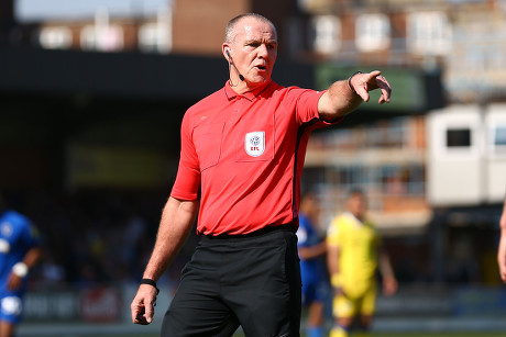 Referee Graham Salisbury During Afc Wimbledon Editorial Stock Photo ...