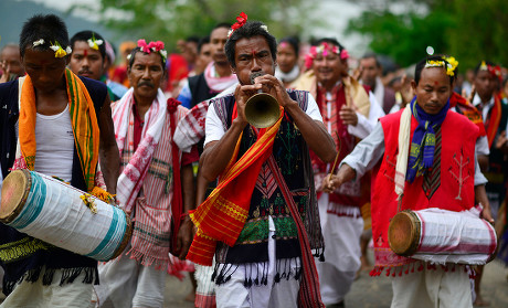 Karbi Tribesmen Women Their Traditional Musical Editorial Stock Photo ...