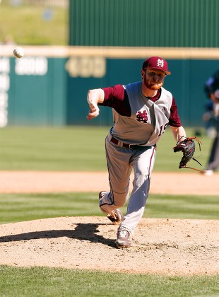 Jared Liebelt 19 Bulldog Pitcher Delivers Editorial Stock Photo - Stock ...
