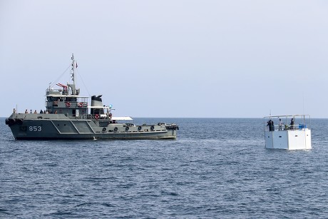 Royal Thai Navy Ship Pulls Seastead Editorial Stock Photo - Stock Image ...