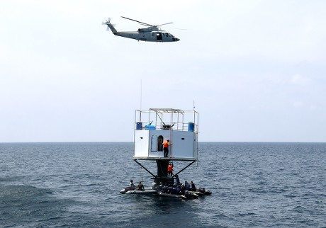 Royal Thai Navy Ship Pulls Seastead Editorial Stock Photo - Stock Image ...