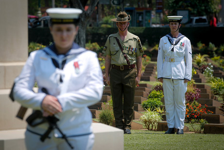 Members Catafalque Party Stand Attention During Editorial Stock Photo ...