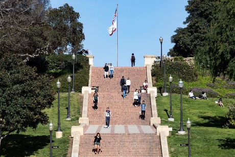 Students Walk Down Large Outdoor Staircase Editorial Stock Photo ...