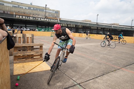 People Play Radpolo During Veloberlin Bicycle Editorial Stock Photo ...