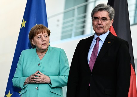 German Chancellor Angela Merkel L Ceo Editorial Stock Photo - Stock ...