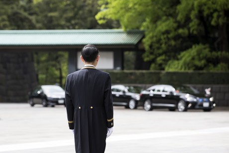 Member Imperial Guard Waits Arrival Motorcade Editorial Stock Photo ...
