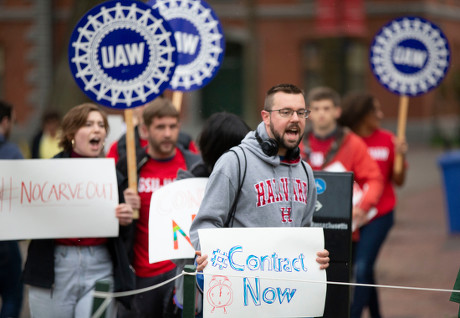 Members Harvard Graduate Students Union Protest Editorial Stock Photo ...