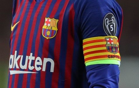 Captains Armband Lionel Messi Barcelona Alongside Editorial Stock Photo ...