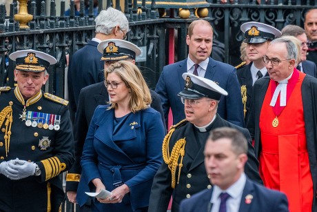 Penny Mordaunt Leaves Senior Naval Officers Editorial Stock Photo ...
