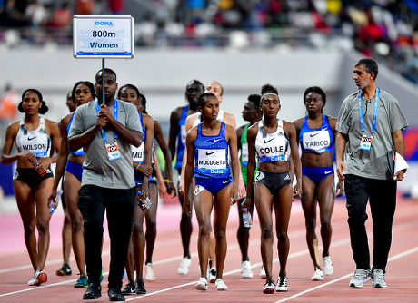 Athletes Compete Womens 800m Race During Editorial Stock Photo - Stock ...