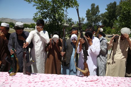 Former Taliban Militants Surrender Their Weapons Editorial Stock Photo ...