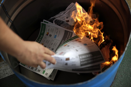View Burning Extra Ballot Papers After Editorial Stock Photo - Stock ...