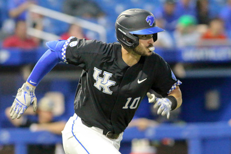Dalton Reed Runs First Base During Editorial Stock Photo - Stock Image ...