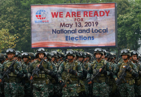 Philippine Police Gather Formation Ceremonial Sendoff Editorial Stock Photo - Stock Image ...
