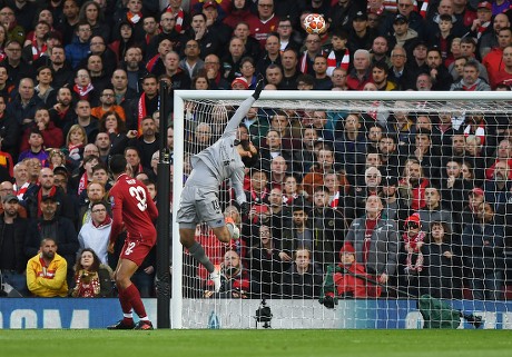 Liverpool Goalkeeper Alisson Becker Makes Save Editorial Stock Photo ...