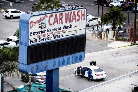 Employees Car Wash Work On Car Editorial Stock Photo - Stock Image ...