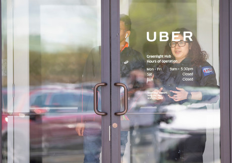 Security Personnel Look Inside Uber Offices Editorial Stock Photo ...