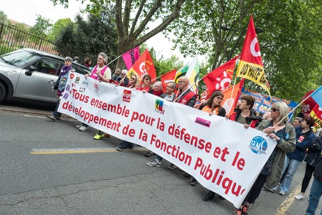 Public Service Demonstration Place Denfert Rochereau Editorial Stock ...