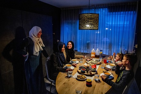 Dutch Muslim Family During Iftar Meal Editorial Stock Photo - Stock ...
